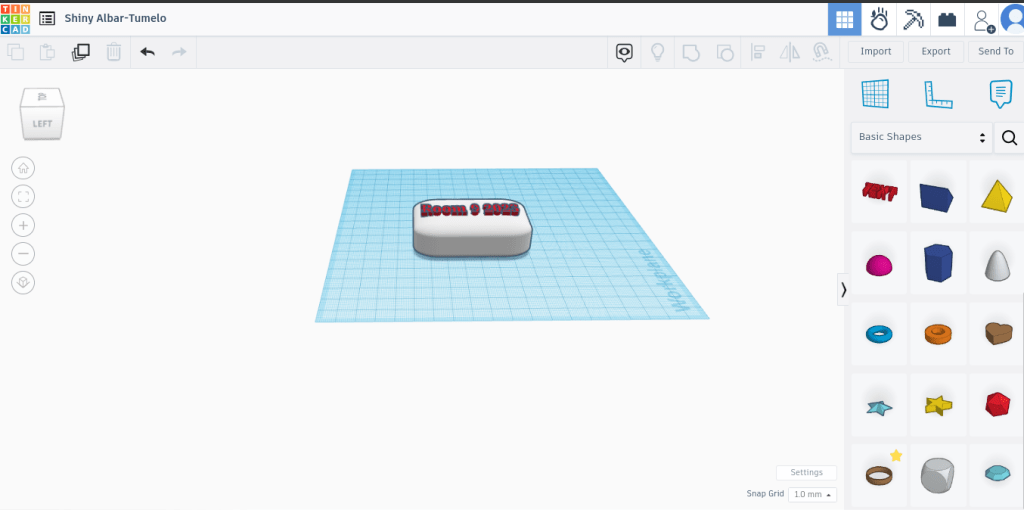 Tinkercad Keychain. – Sian @ Edmund Hillary School